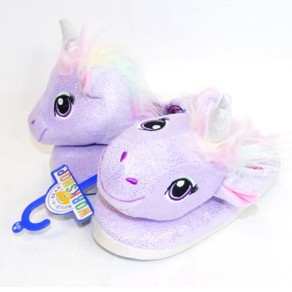 Build-A-Bear | Shoes | Build A Bear Unicorn Kids Slippers M 213 Plush ...